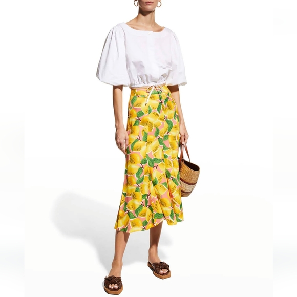 FARM Rio | Skirts | Farm Rio Lemon Print Skirt | Poshmark